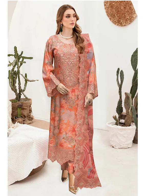 RIWAJ by Ramsha Embroidered Raw Silk Collection 2026 (J-603) – Umar ...